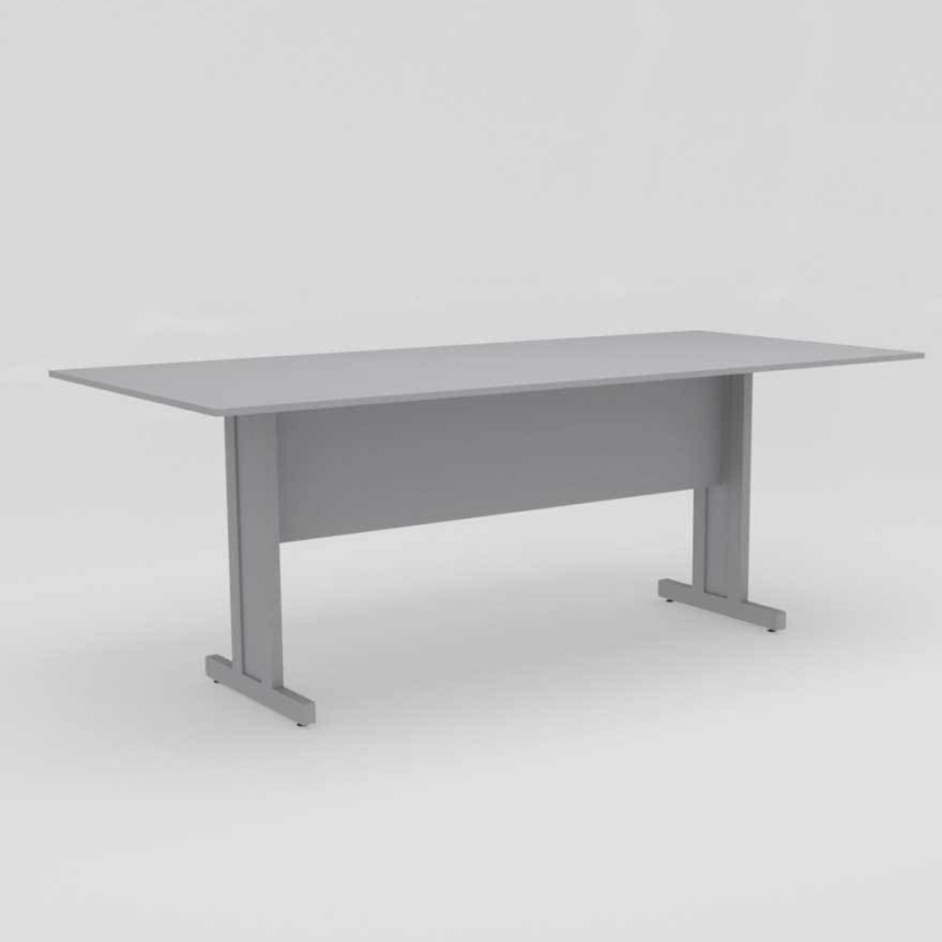 Mesa Reunião Retangular Ou Oval De Escritório Pés De Madeira Med ...